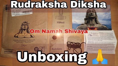 Unboxing Rudraksha Diksha Isha Foundation Coimbatore Isha Adiyogi SWAG BENGALURU Swag
