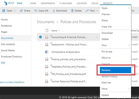 Ways To Rename Your Files In Sharepoint
