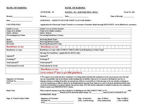 Bank Of Baroda Rtgs Form 2025 1pdf