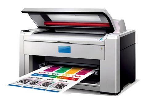 Premium Vector Vector Color Printer Machine On White Background Isolated