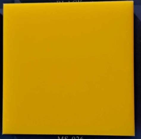 Acrylic Yellow Solid Surface Thickness 6 Mm Size 8x4 At ₹ 222sq Ft