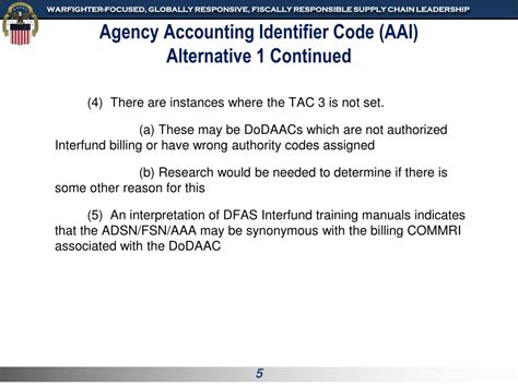 Ppt Pdc 1043 Sloa Agency Accounting Identifier Code Aai By Bob