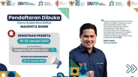 Cara Ikut Program Magenta Magang Generasi Bertalenta Bumn Varia Id