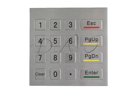 Metal Matrix Keypad Ip65 Waterproof Industrial Keyboard Custom Numeric