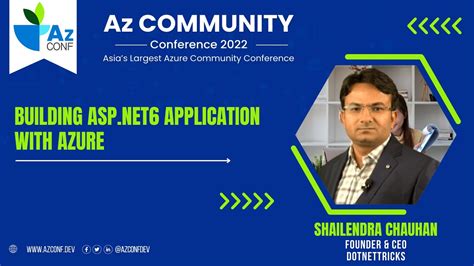 building asp6 application with azure shailendra chauhan azconf