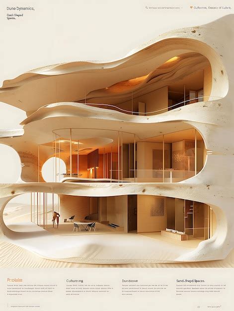 Saharan Sand Dune Inspired Cultural Center With Wind Erosion Unique