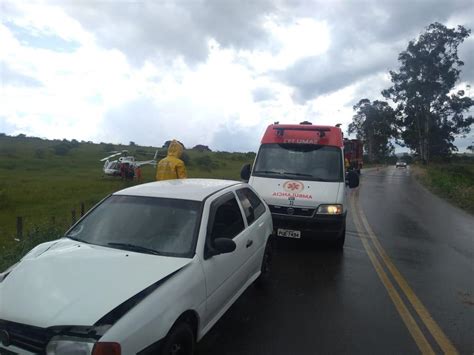 Motociclista Tem Perna Amputada Após Acidente Com Carro No Sul De Minas