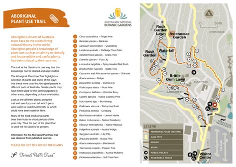 Aboriginal Plant Use Trail Map