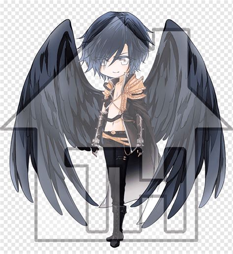 Anime Angel With Black Wings