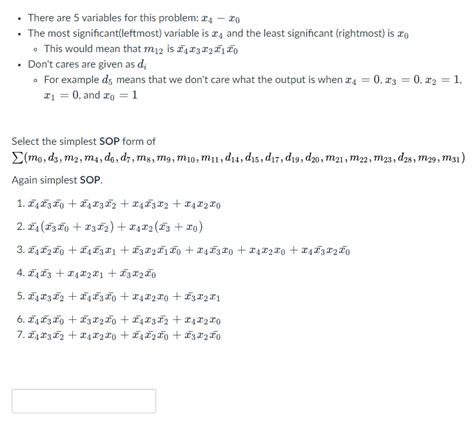 Solved There Are 5 Variables For This Problem X4x0 The Chegg Com