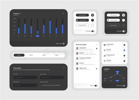Elegant Collection Of Ui Ux Elements For Web Design App Design Ux Dashboard User Panel
