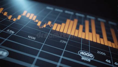graph or block diagram shows the increase or decrease of shares which