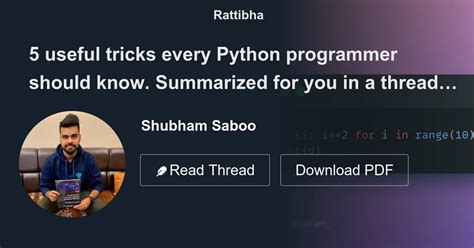 5 Useful Tricks Every Python Programmer Should Know Summarized For You