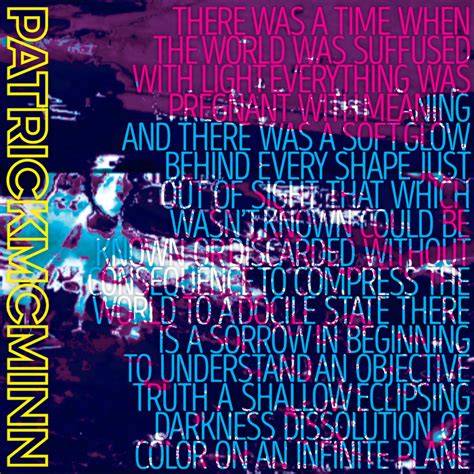 Patrick Mcminn There Was A Time When The World Was Suffused With Light Lp Patrick Mcminn