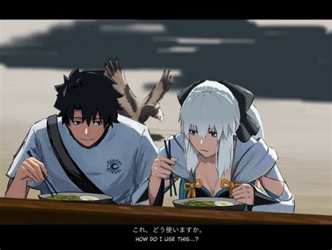 Fujimaru Ritsuka And Morgan Le Fay Fate And 1 More Drawn By
