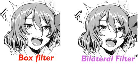 Nate On Twitter Updated My Screentone Remover To Use Bilateral Filtering Instead Of Box Which