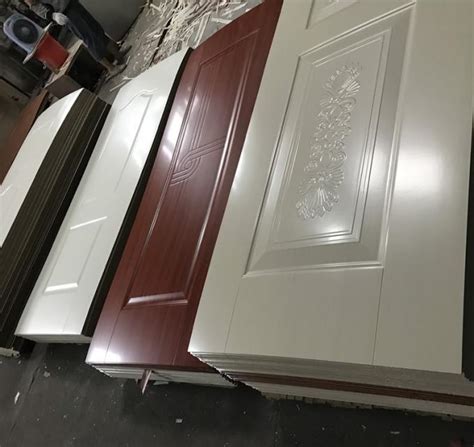 E0 Glue Wood Veneer Door Skins Customizable Length Mdf Internal Door