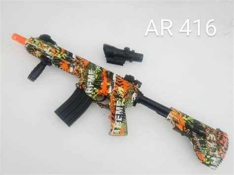Автомат на гелевых пульках HK416 М416 М4а1 М16 AR415 на аккумуляторе о ...