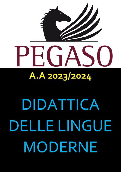 Didattica Delle Lingue Moderne Pegaso 20232024nuovo Paniere Domande