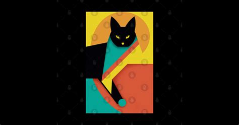Bauhaus Cat 3 Katze Sticker Teepublic