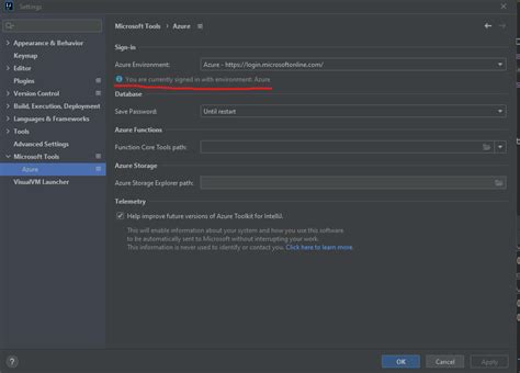 Azure DefaultCredentials With IntelliJ Not Working Because No AuthMethodDetails Json Is Written