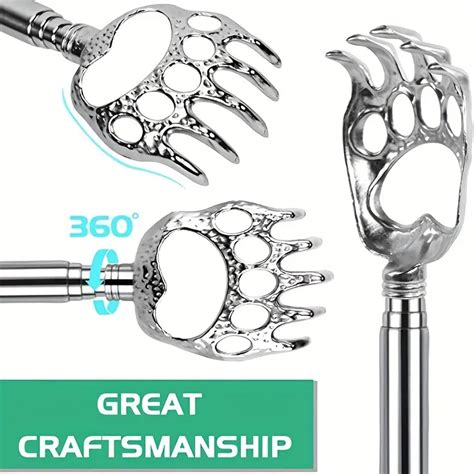 Upgraded Thick Bear Claw Back Scratcher Retractable Metal Temu