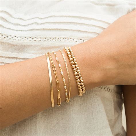 Pearl Chain Bracelet Simple And Dainty