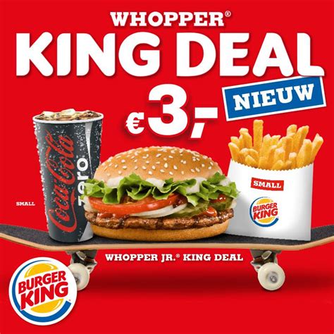 Burger Nieuw De €3 Whopper Jr King Deal Haal M Nu Bij Burger King