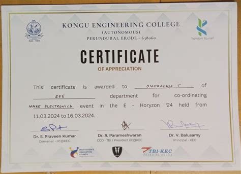 Omprakash T On Linkedin Hi Everyone 🌟 Here I Am Happy To Share My Certificate For Conducting An