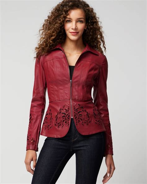 Cutwork Coated Flirty Jacket White House Black Market