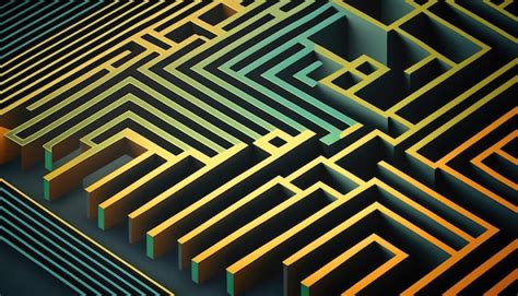 Premium Photo Minimal Color Abstraction Geometric Poster Design On Black Generative Ai