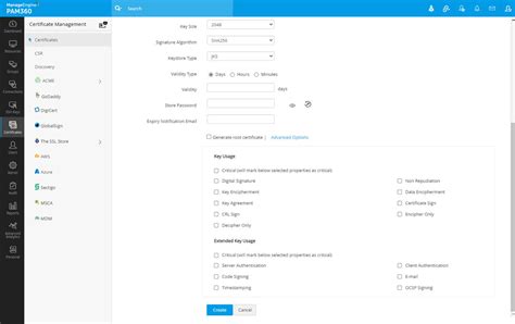 Manage SSL Certificates