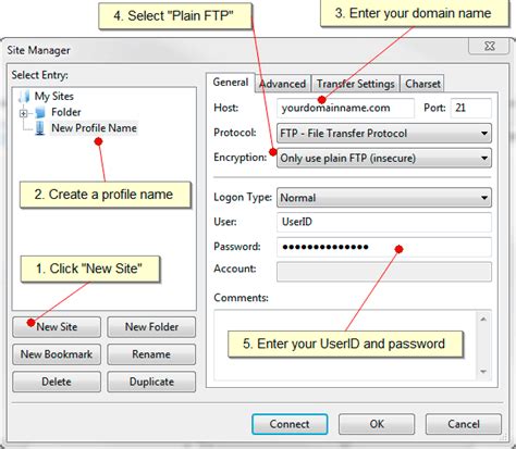 Setting Up Your FTP Client Web