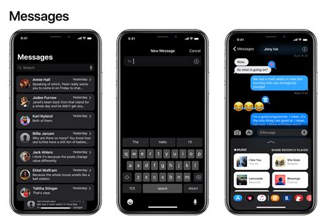 WOW iOS Dark Mode Konzept fürs iPhone X sieht beeindruckend aus Apfellike com
