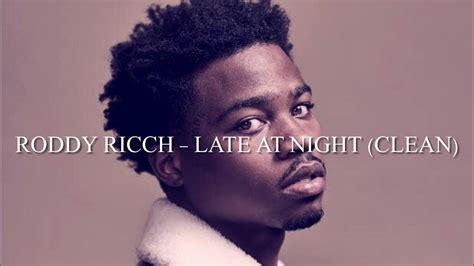 Roddy Ricch Late At Night Clean Feat Mustard Youtube Music