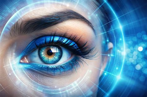 Premium Photo Eye Vision Blue Eye Future Vision Banner
