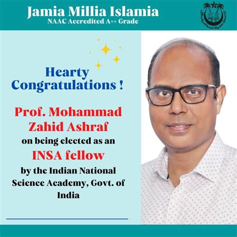 dr mohammad zahid ashraf head department of biotechnology jmi