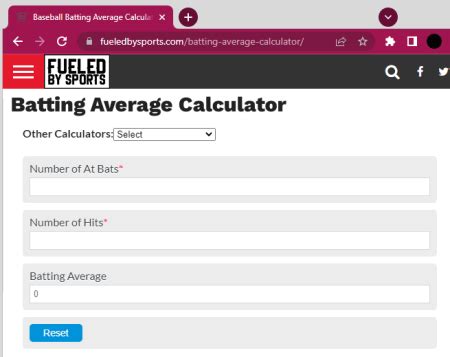 Best Free Online Batting Average Calculator Websites