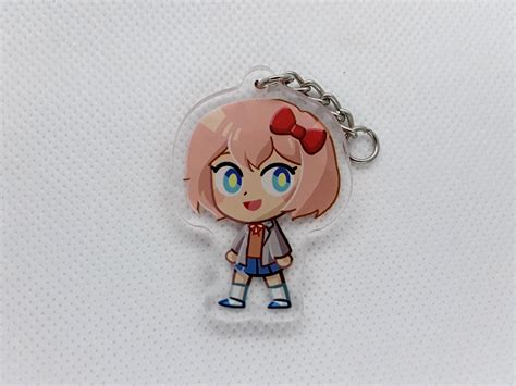 Ddlc Sayori Natsuki Yuri Monika Keychain Horror Thriller Etsy Canada