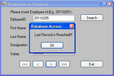 Record Searching Navigation In Vb Net
