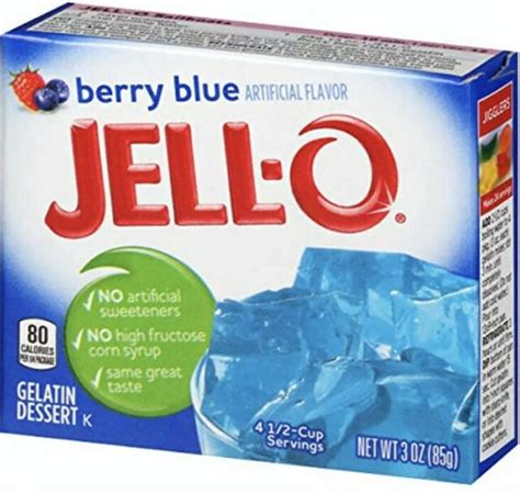 Jell O Gelatin Blue Berry 3oz Fix My Hair Voor 1600u Morgen In Huis