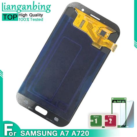 57 Super Amoled Lcd For Samsung Galaxy A7 2017 A720 A720f Sm A720f