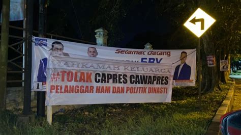 Muncul Spanduk Tolak Pelanggar HAM Dan Politik Dinasti Saat Prabowo Datang Ke Aceh KontraS