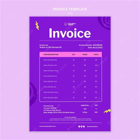 free psd sales discount invoice template