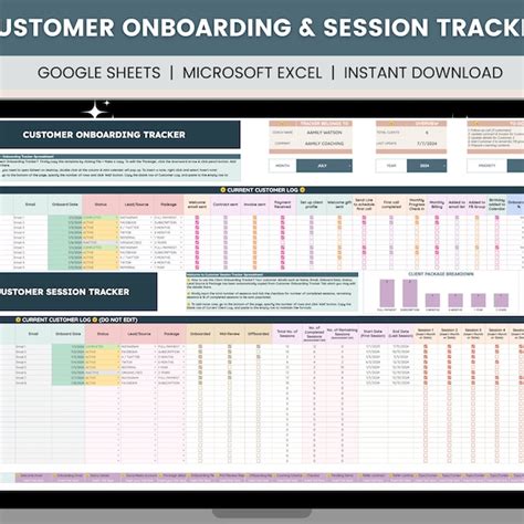 Excel Client Onboarding Etsy