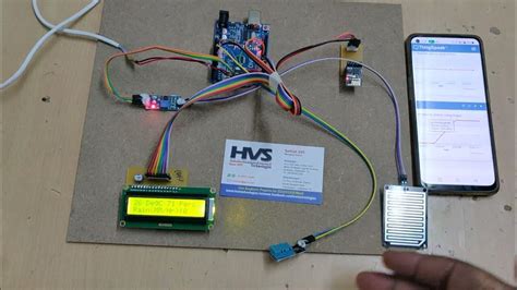 Iot Weather Station Using Arduino Uno Thingspeak Youtube