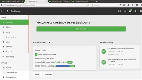 how to install and setup emby media server on ubuntu linux