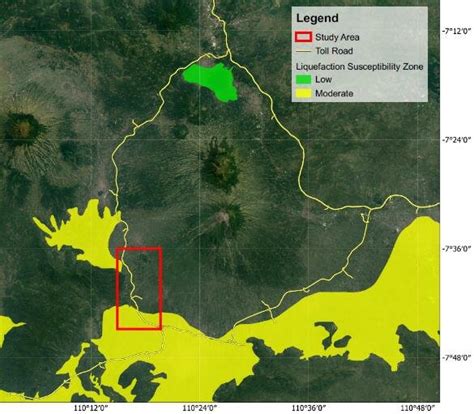 Liquefaction Susceptibility Zone Map In Central Java And Special Region