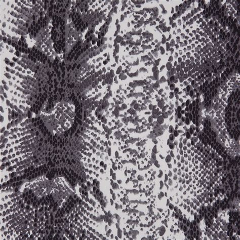 Gray Python Printed Stretch Cotton Sateen Web Archived