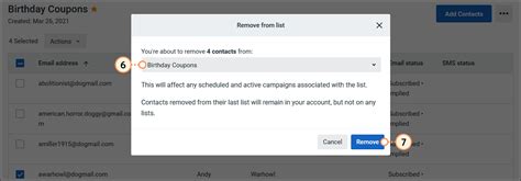 Remove Contacts From A Contact List
